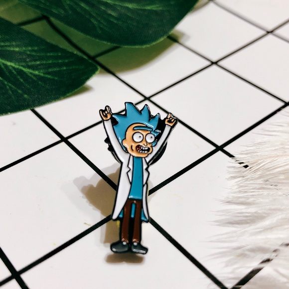 Jewelry | Brand Newrick And Morty Young Rick Enamel Pin | Poshmark